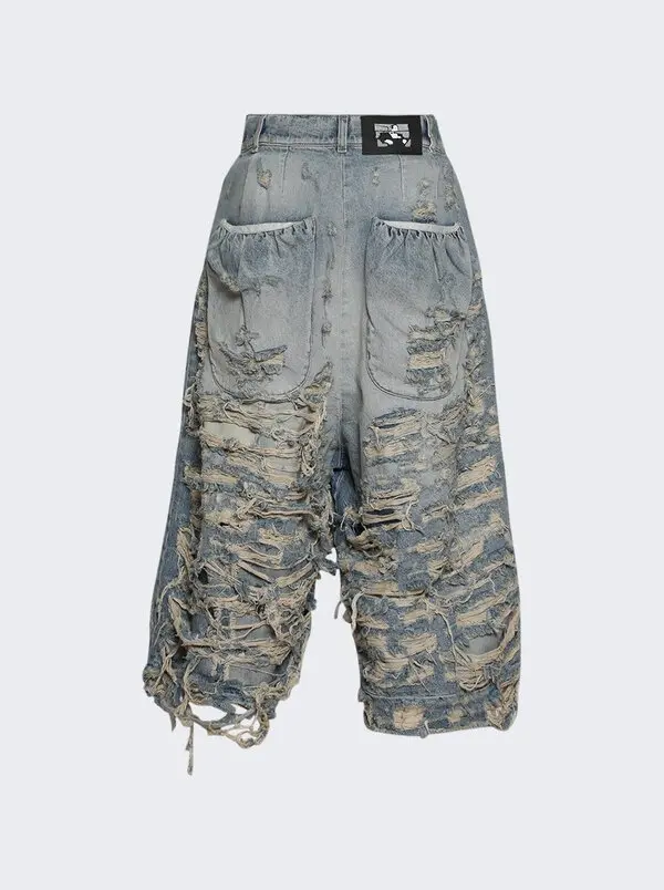 RIVINGTON ROI REBIS Indigo Distressed Denim Pants
