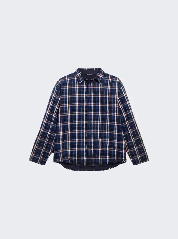 Balenciaga Reversible Shirt And Brown - Navy