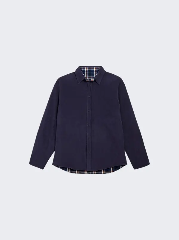 Balenciaga Reversible Shirt And Brown - Navy