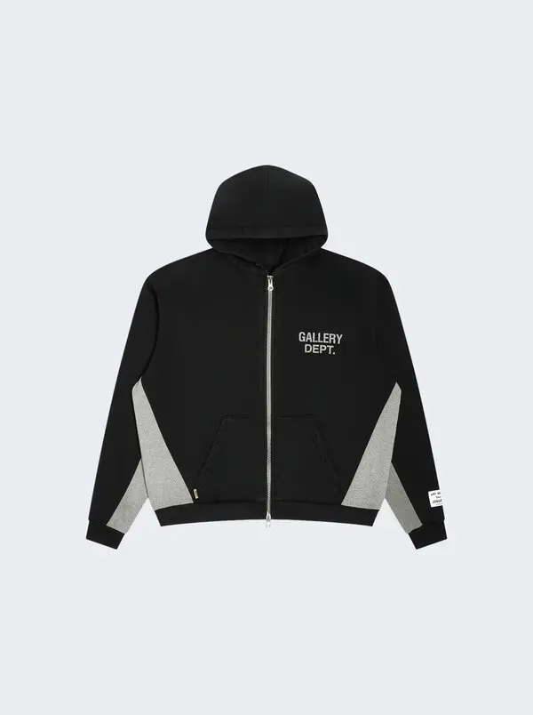 GALLERY DEPT. Contrast Panel Zip-up Hoodie