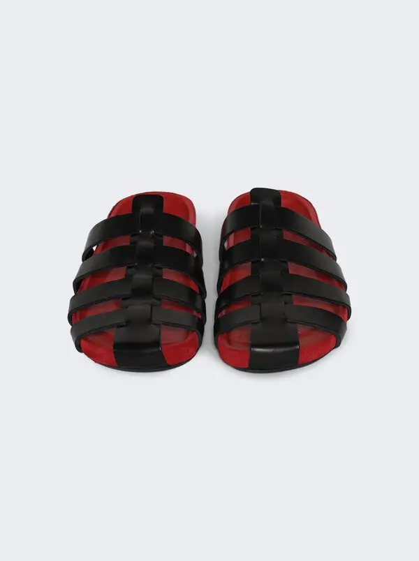 JUDE Dusty Flat Fisherman Sandals - Red