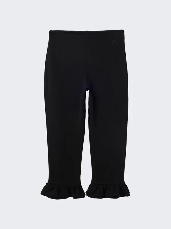 Jacquemus Le Bermuda Playa Cropped Pants With Ruffle Hem