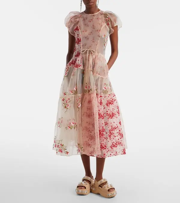 Simone Rocha Embellished Platform Sandals - Beige