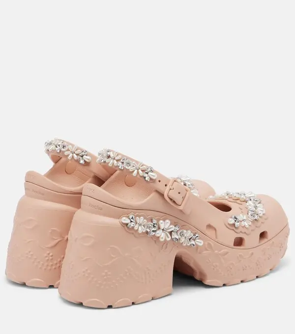 Simone Rocha X Crocs Embellished Slingback Pumps - Pink
