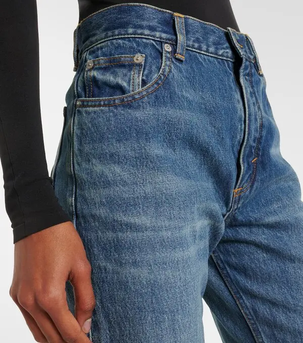 Alaïa Bootcut Jeans In Stone