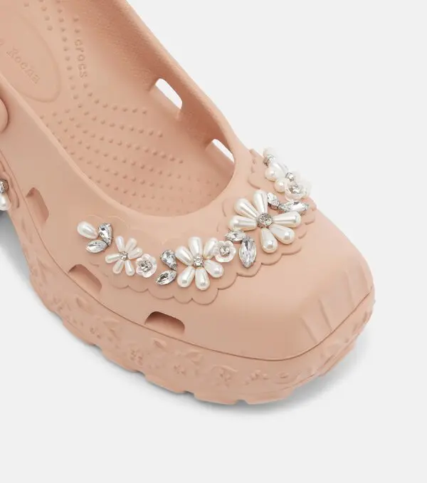 Simone Rocha X Crocs Embellished Slingback Pumps