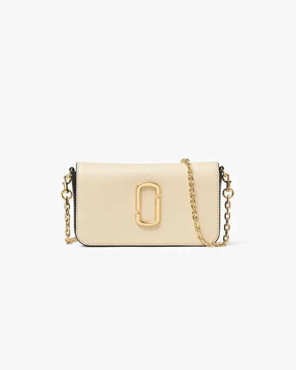 Marc Jacobs The Snapshot Wallet On Chain Bag - Cloud White Multi