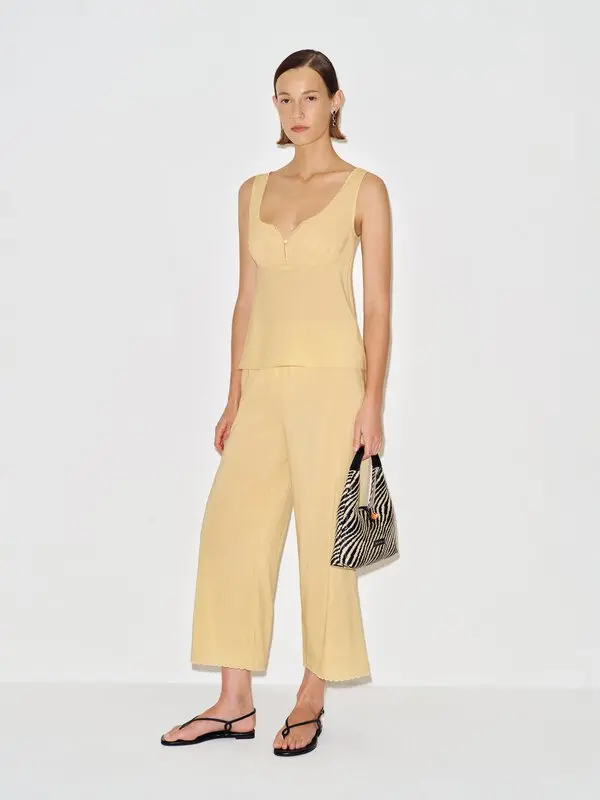 REFORMATION Alessandra Pajama Set - Yellow