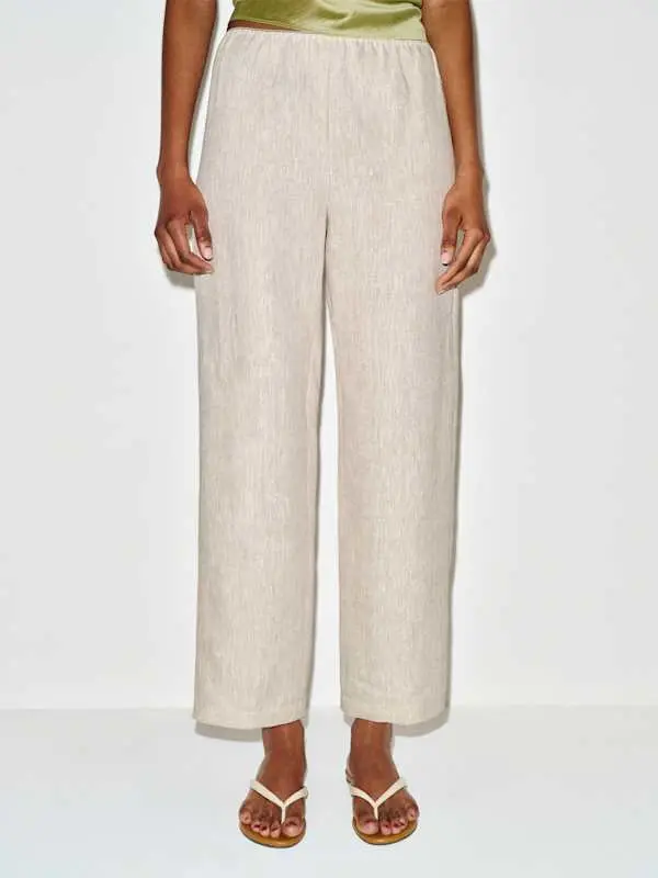 REFORMATION Lilah Linen Pant - Natural