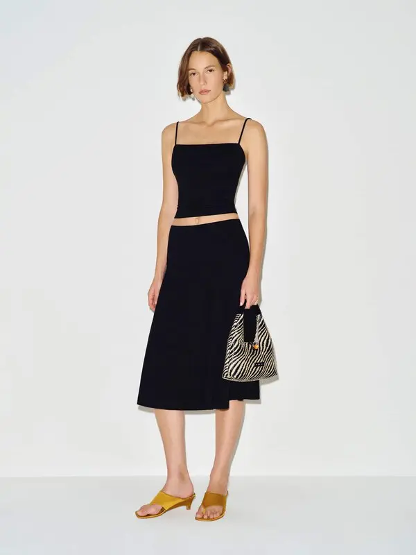 REFORMATION Lennon Knit Set - Black