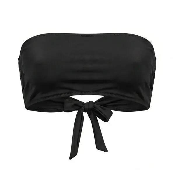 YESUDARE Bali Strapless Bandeau Bikini Top - Black