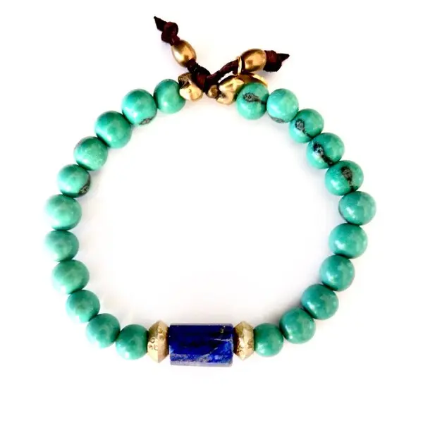 PERSIA DONÀ JEWELRY Acai Seed And Lapis Lazuli Bracelet - Blue