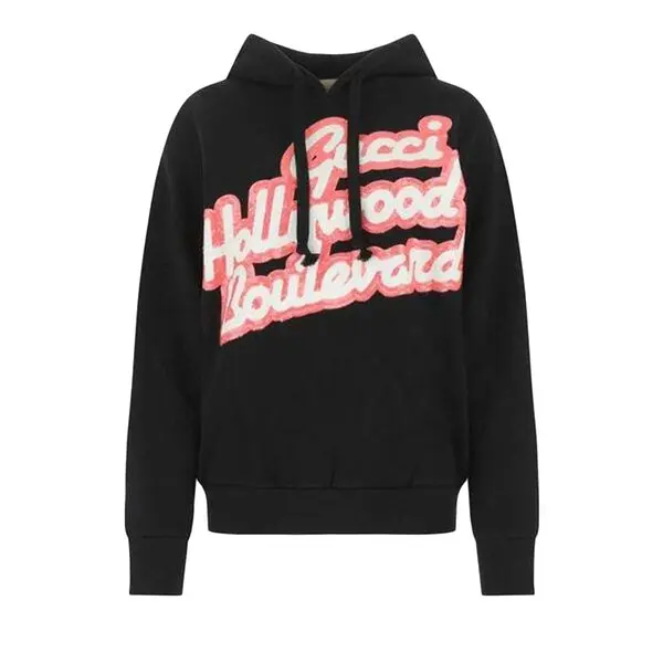 Gucci Hollywood Boulevard Sequinned Hoodie - Black