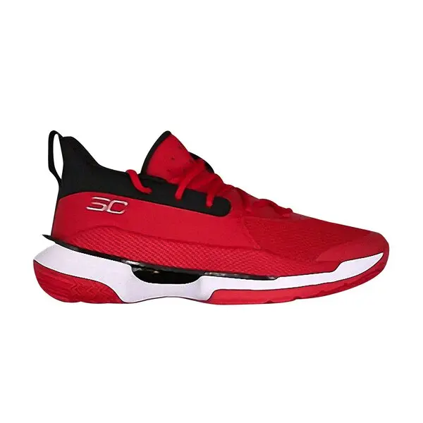 Under Armour Sc Curry 7 Team High Top Sneakers - Red
