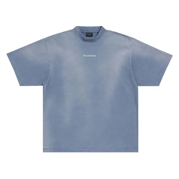 Balenciaga Medium Fit T-shirt - Blue