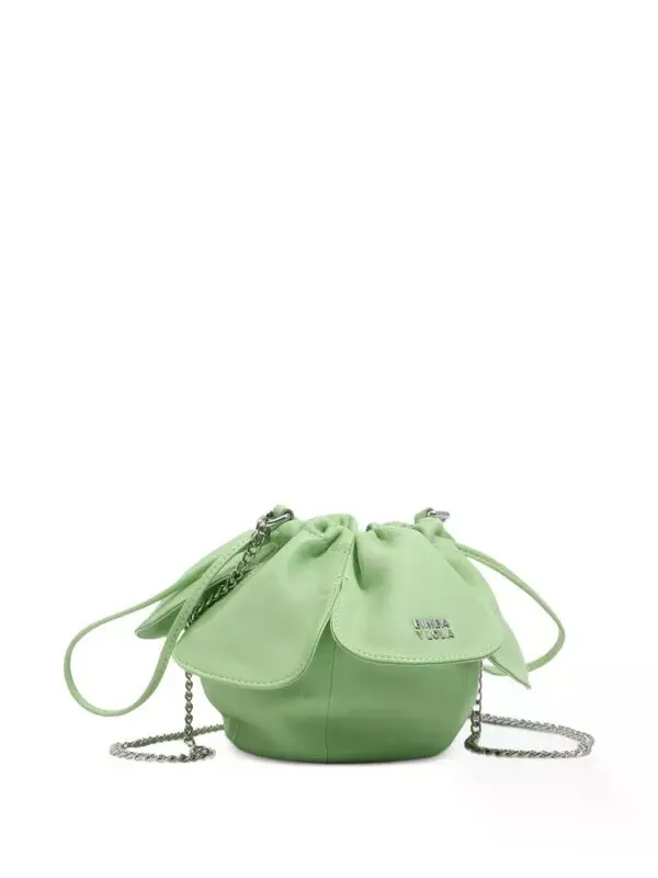 Bimba Y Lola Petalo Leather Bucket Bag - Green