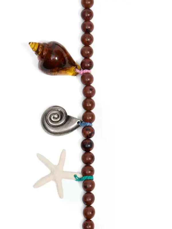 Bimba Y Lola Beaded Necklace With Shell Charms