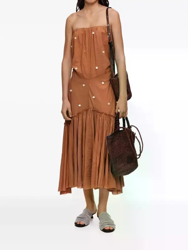 Bimba Y Lola Embellished Ruffled Dress