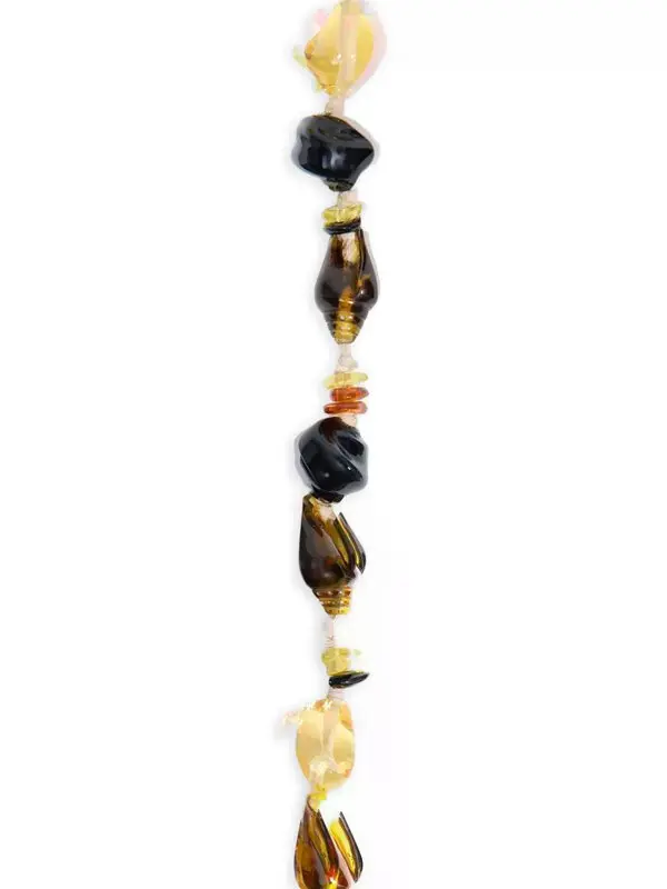 Bimba Y Lola Beaded Cord Necklace With Shell Embellishment