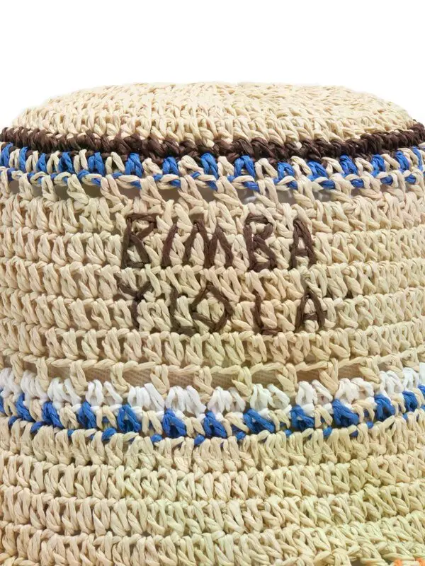 Bimba Y Lola Crochet Knit Logo Embroidered Bucket Hat