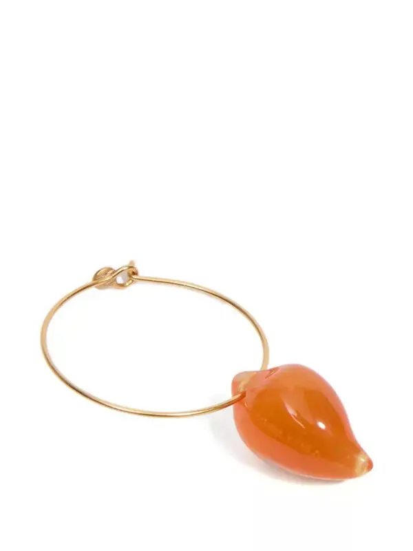 Bimba Y Lola Resin Hoop Earrings