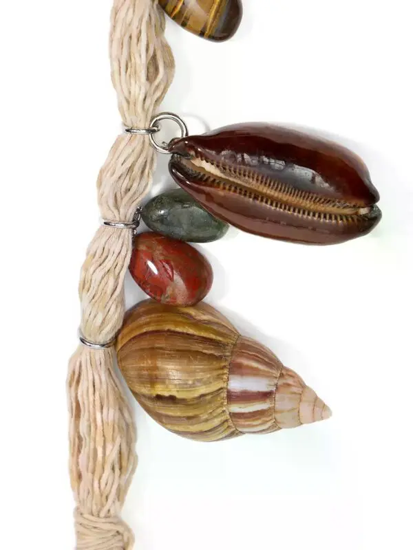 Bimba Y Lola Shell Pendant Cord Necklace
