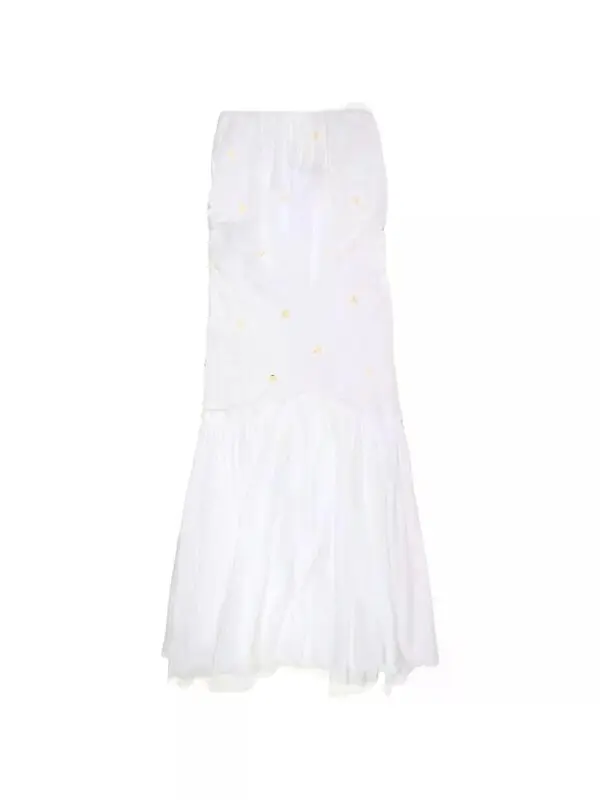 Bimba Y Lola Embellished Strapless Mini Dress - White