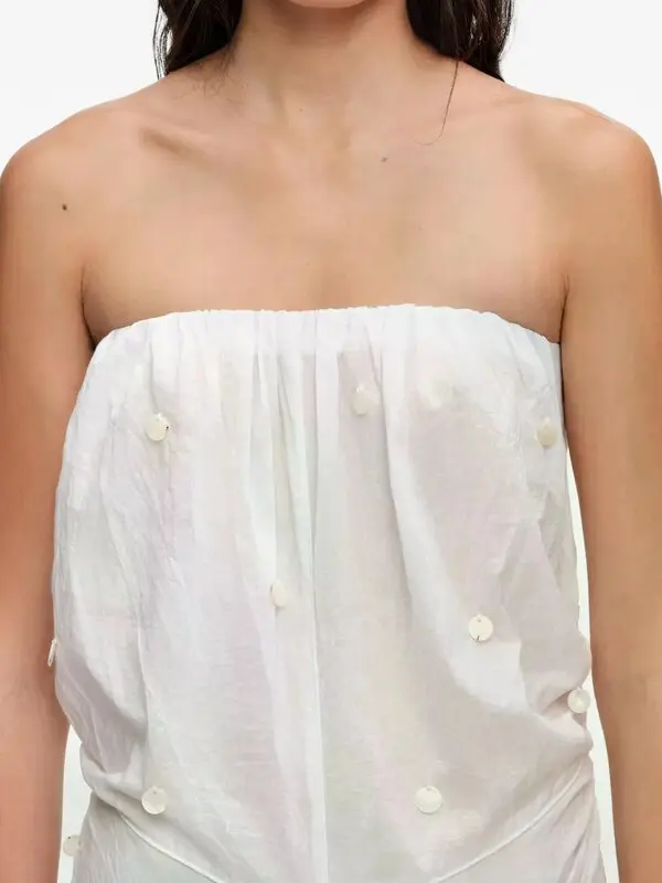 Bimba Y Lola Embellished Strapless Mini Dress
