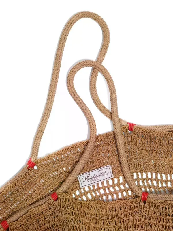 Bimba Y Lola Raffia-effect Tote Bag