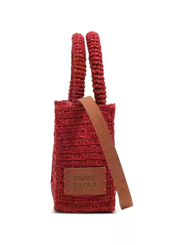 Bimba Y Lola Woven Mini Bag With Embroidered Logo