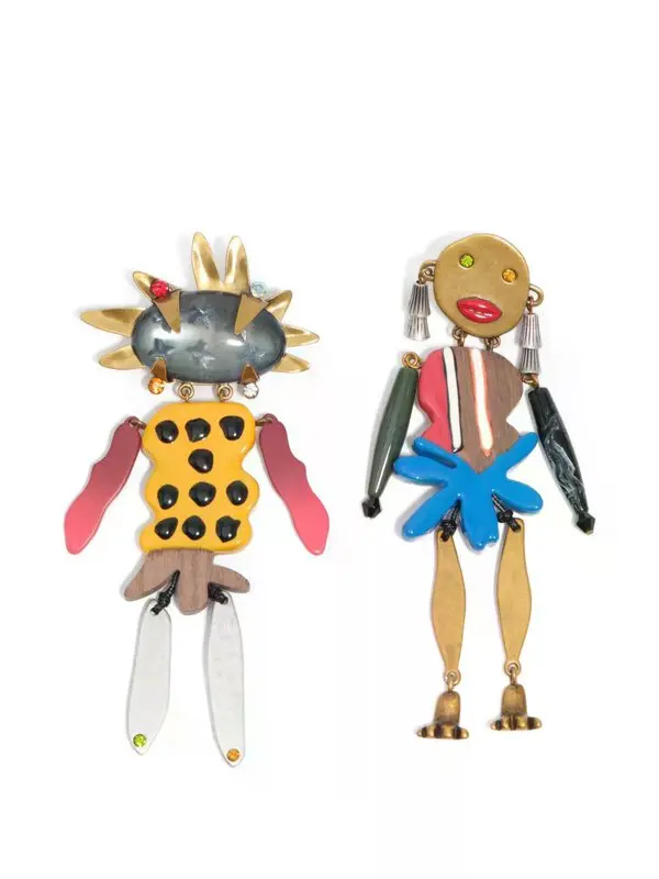 Bimba Y Lola Matte Finish Drop Earrings
