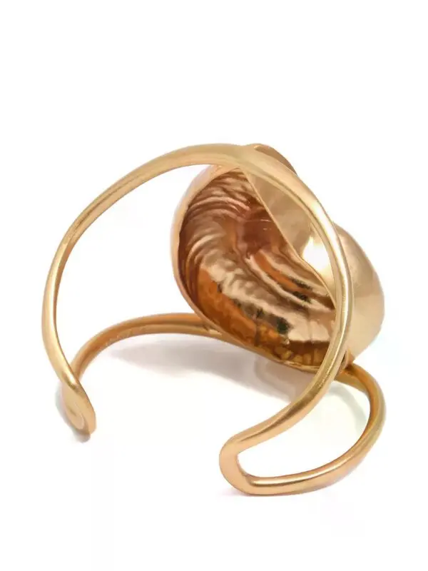 Bimba Y Lola Shell-motif Hammered Cuff Bracelet