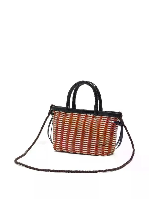 Bimba Y Lola Woven-leather Mini Tote Bag