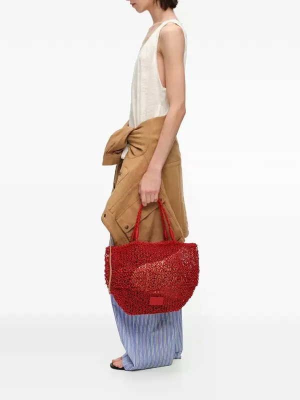 Bimba Y Lola Medium Crochet-leather Shoulder Bag