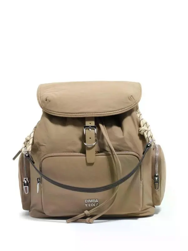 Bimba Y Lola Buckle-fastening Drawstring Backpack - Brown