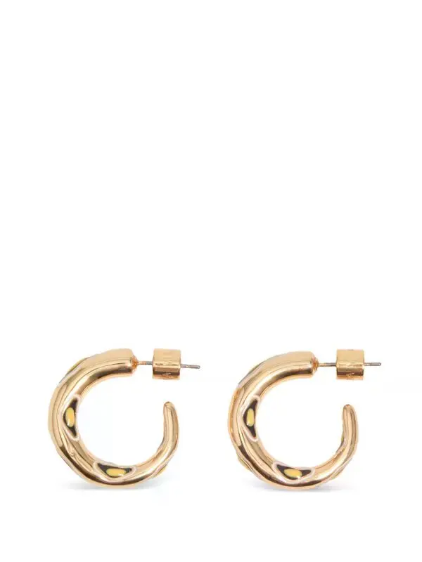 Bimba Y Lola Enamel Hoop Earrings