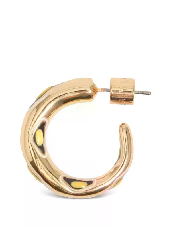Bimba Y Lola Enamel Hoop Earrings