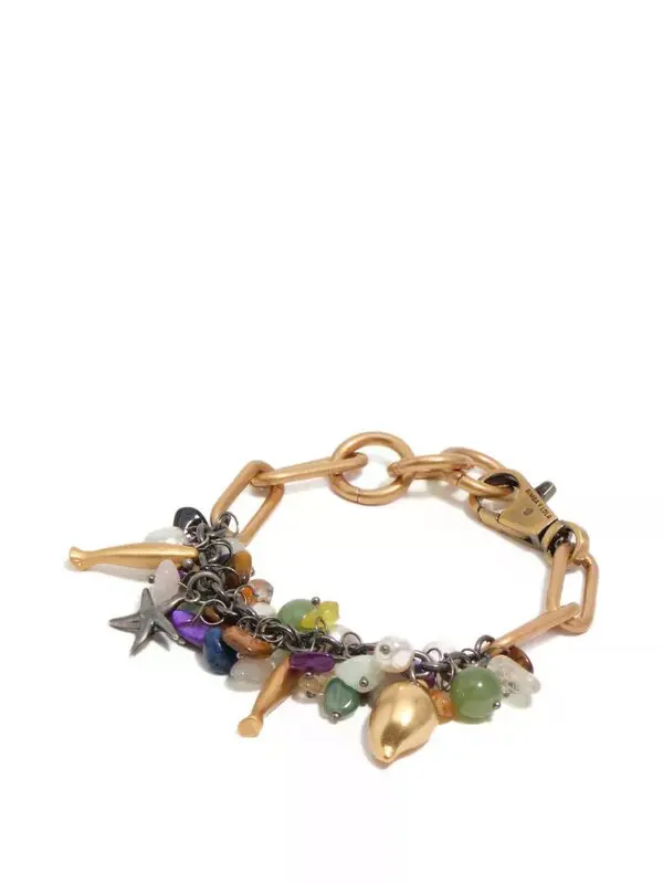 Bimba Y Lola Charm Detail Chain-link Bracelet - Pink