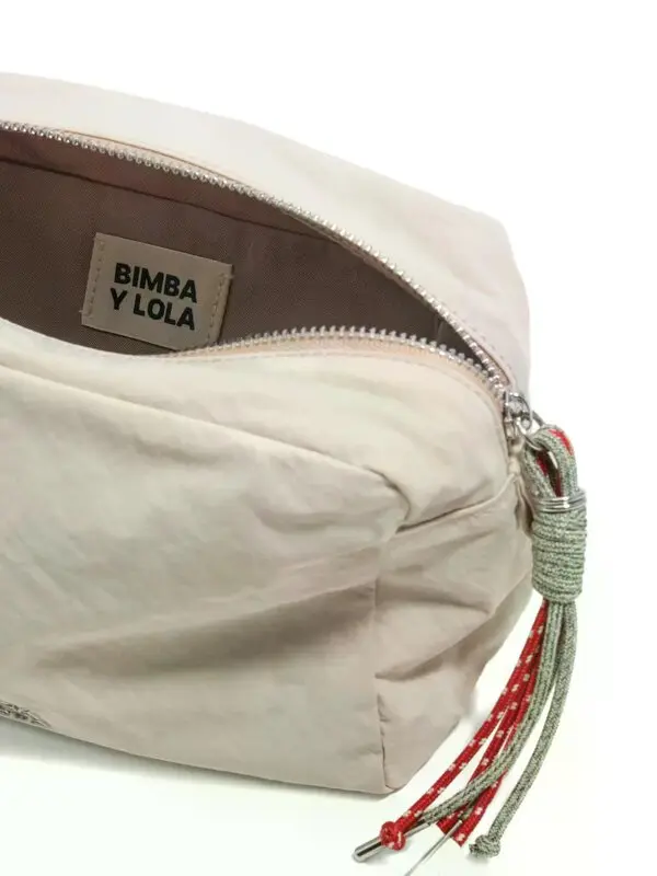 Bimba Y Lola Logo Lettering Rope-puller Makeup Bag