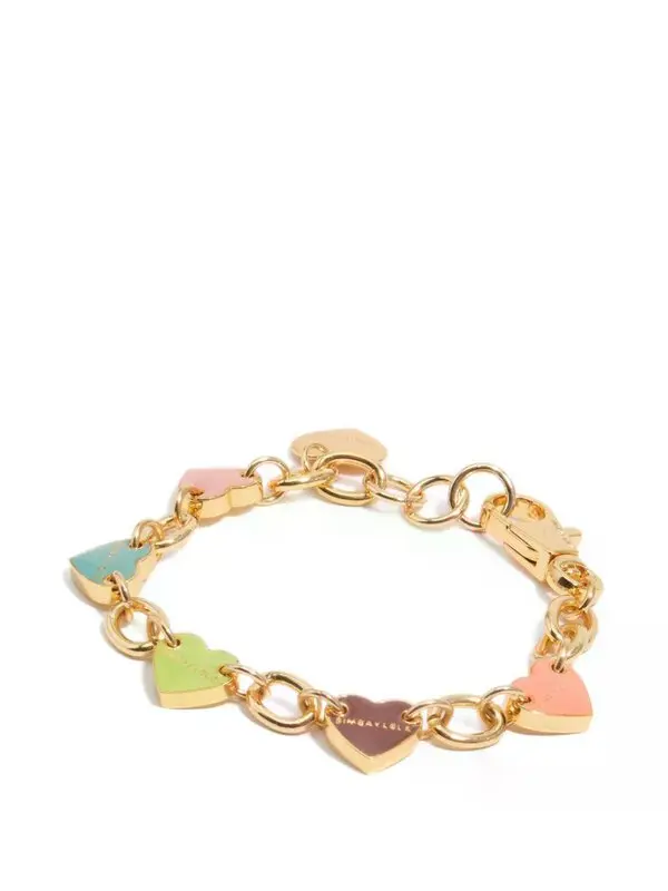 Bimba Y Lola Heart Charm Chain Bracelet