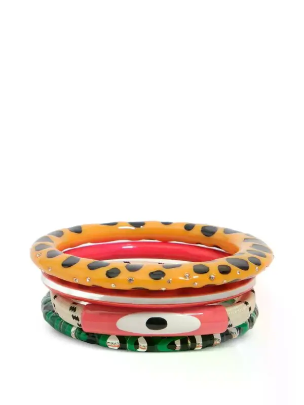 Bimba Y Lola Animal Print Bangles Bracelet - Blue