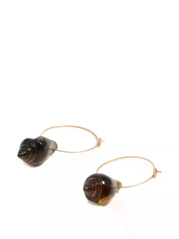 Bimba Y Lola Seashell Hoop Earrings