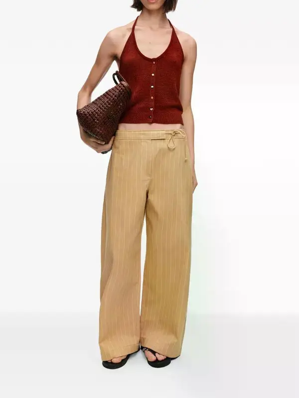 Bimba Y Lola Striped Barrel Trousers