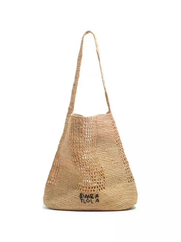 Bimba Y Lola Open-knit Shoulder Bag - Neutrals