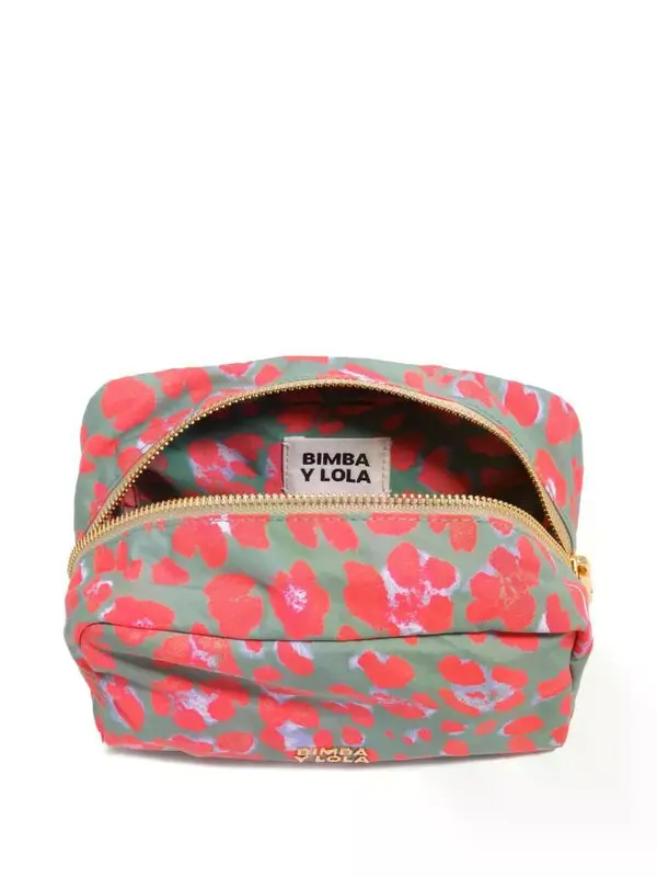 Bimba Y Lola Leopard-print Makeup Bag