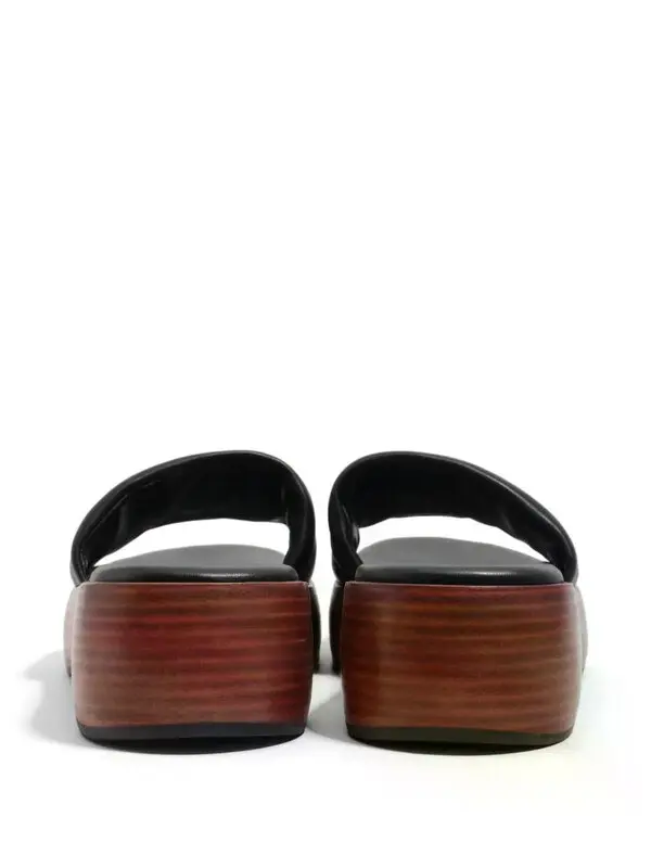 Bimba Y Lola Leather Platform Sandals
