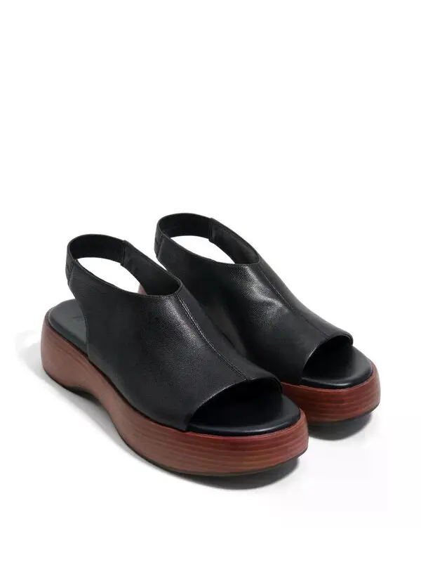 Bimba Y Lola Platform Leather Sandals