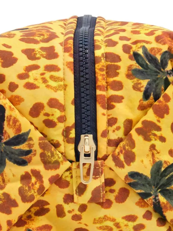 Bimba Y Lola Large Leopard And Palm Print Pouch