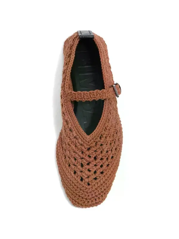 Bimba Y Lola Crochet Knit Ballet Flats
