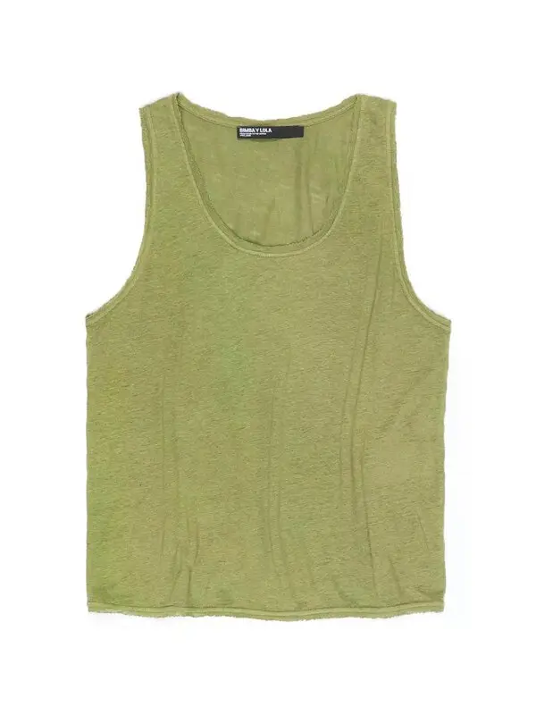 Bimba Y Lola Slub-texture Raw-cut Top